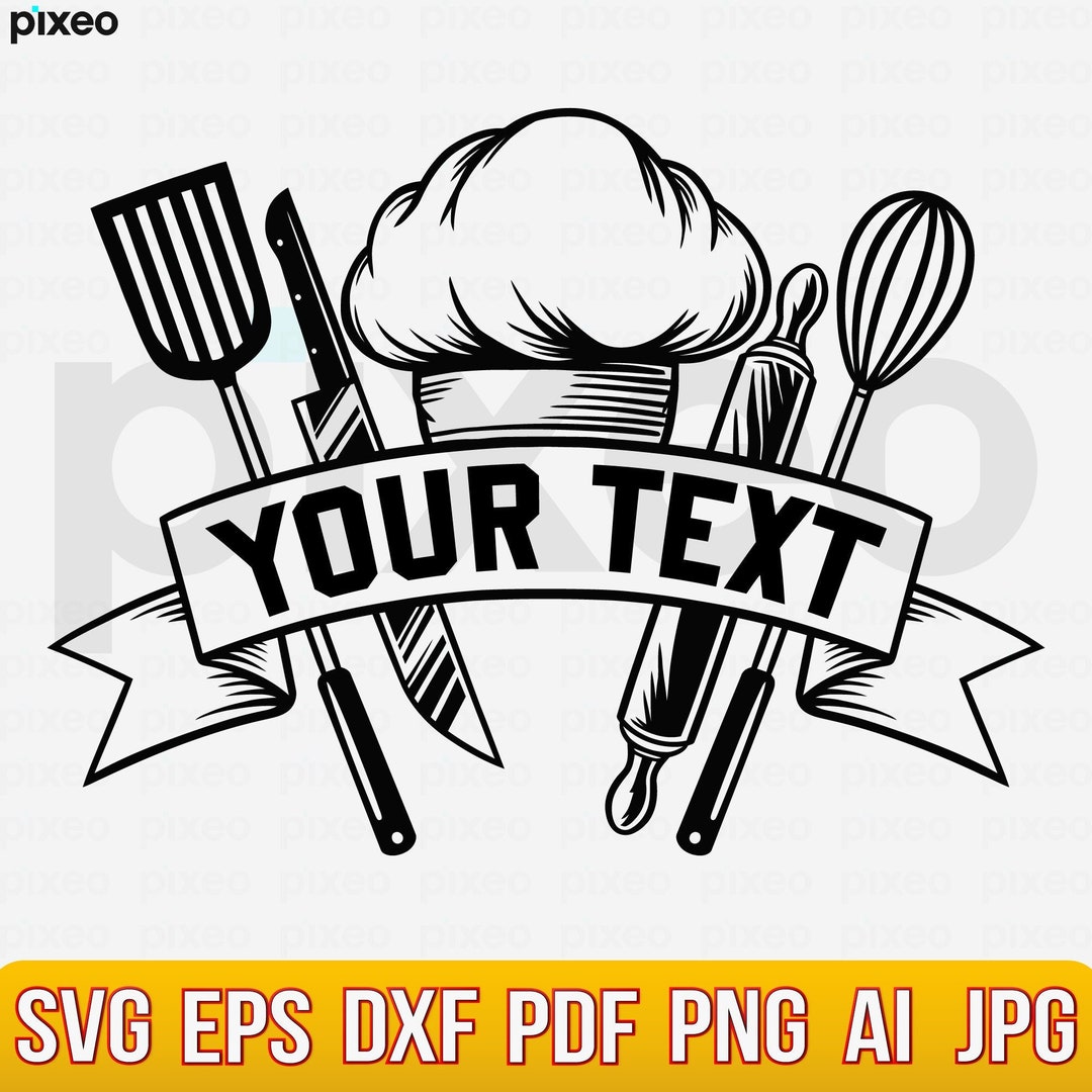 Chef Logo Svg, Chef Tools Svg, Chef Svg, Restaurant Logo Svg, Cook Svg ...