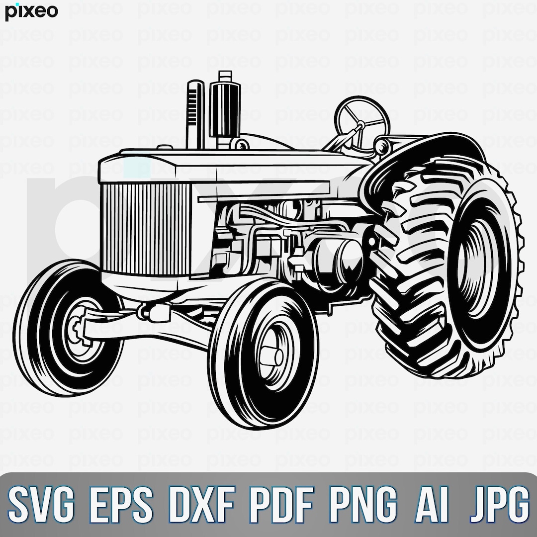 Farm Tractor Svg, Tractor Svg, Tractor Clipart, Farmer Svg, Tractor ...