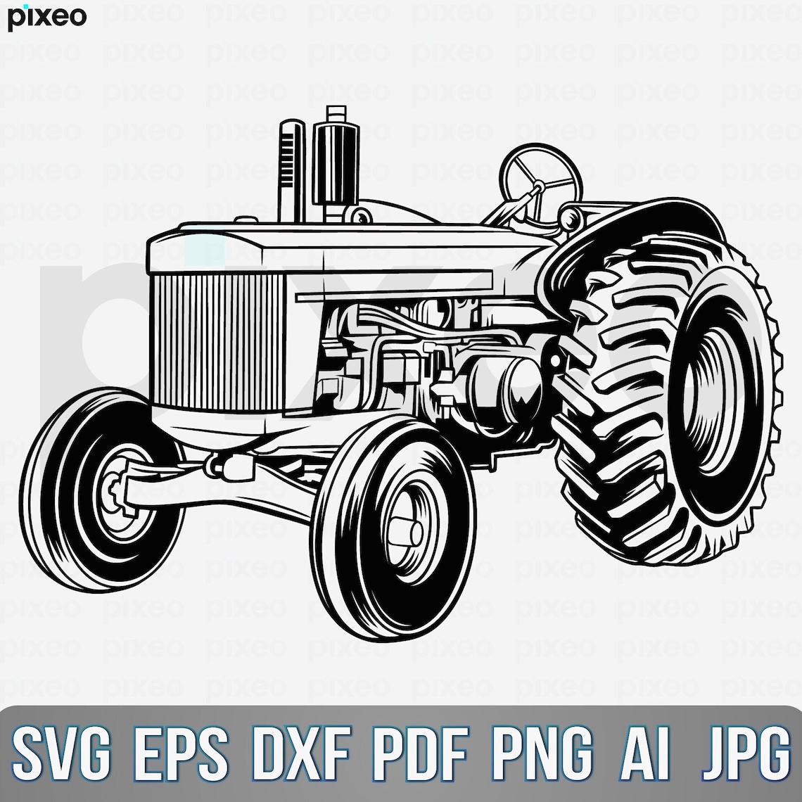 Farm Tractor Svg Tractor Svg Tractor Clipart Farmer Svg - Etsy
