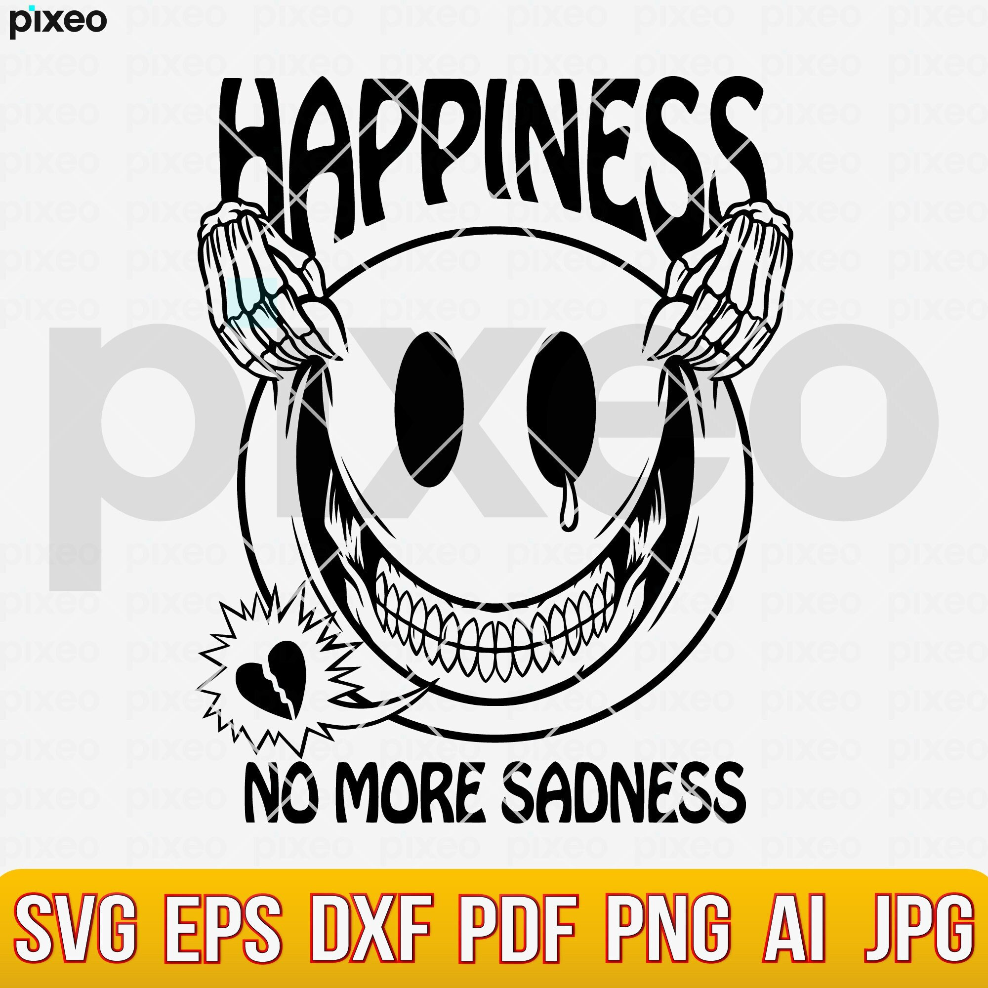 Drippy Smiley Face SVG: Melting Emoji Clipart, Good Vibes (digital ...