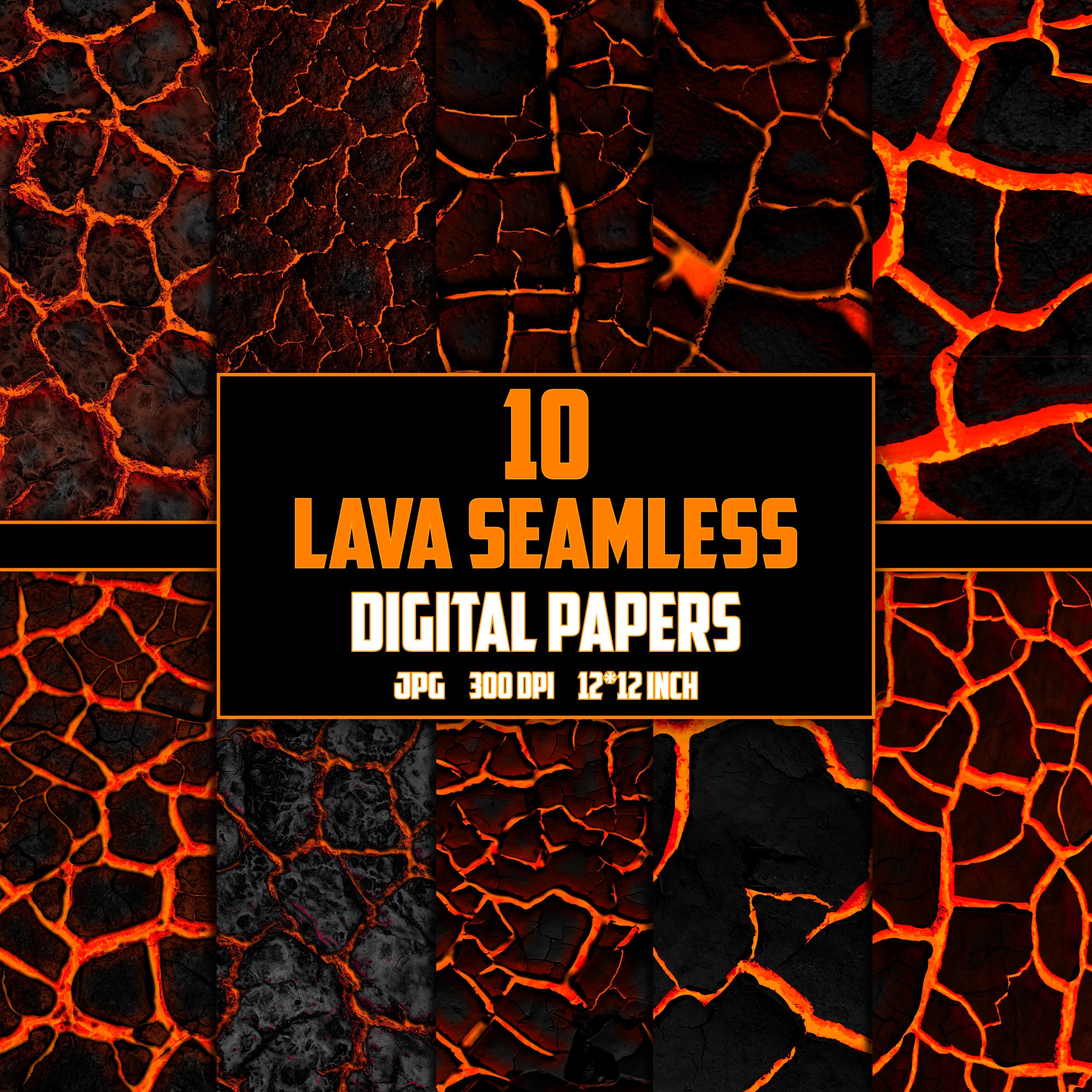 Lava Seamless Patterns Lava Digital Papers Lava Svg Lava - Etsy UK