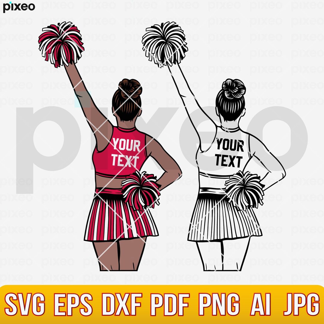 Cheerleader SVG: Personalized Cheer Team Design (digital Download) - Etsy