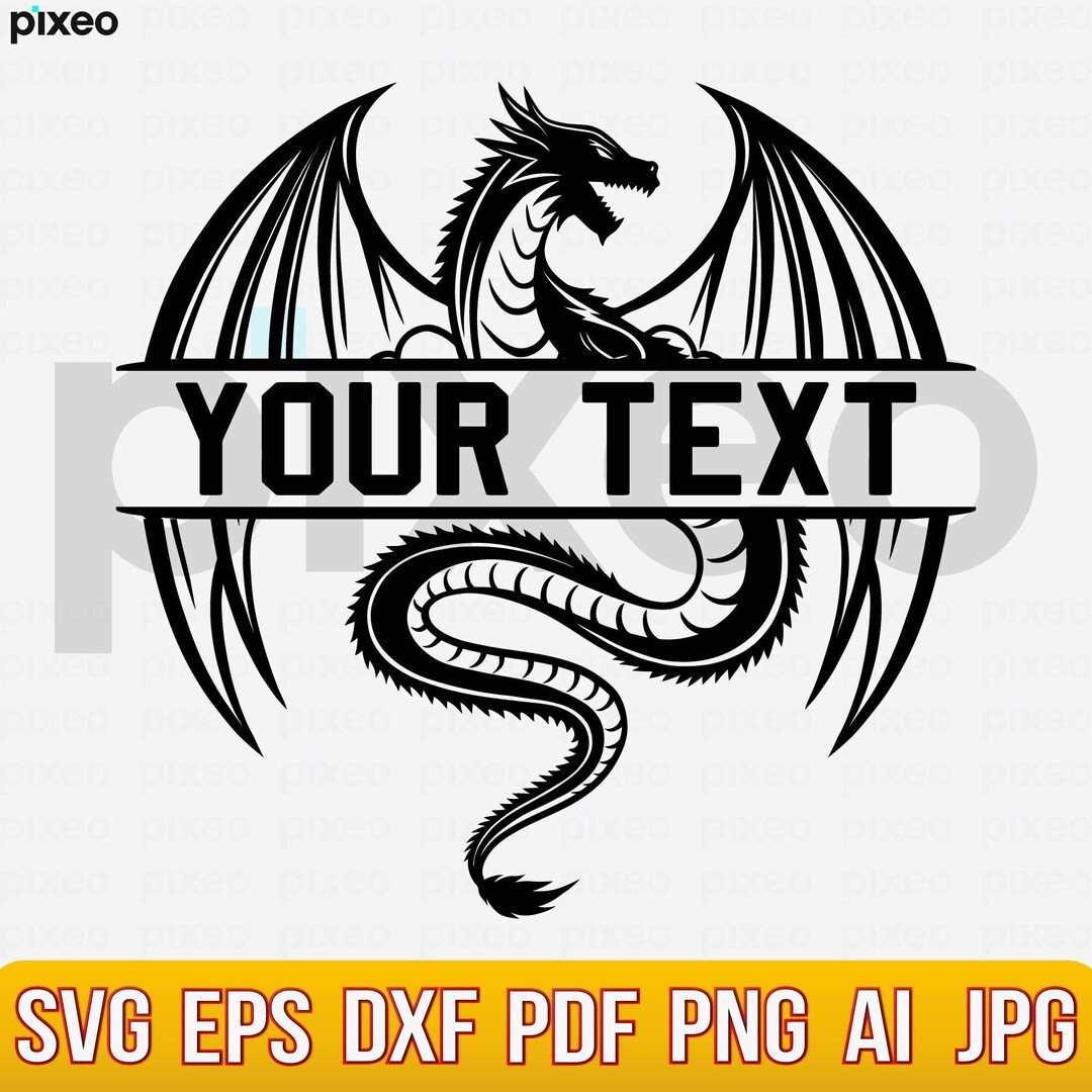 Dragon Svg, Dragon Name Svg, Magic Dragon Svg, Flying Dragon Svg ...