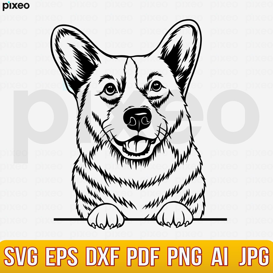 Corgi Svg, Welsh Corgi Svg, Corgi Clipart, Dog Svg, Dog Lover Svg ...