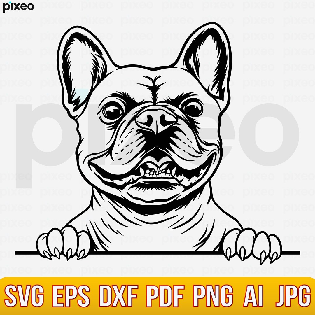 French Bulldog Svg, Frenchie Svg, French Bulldog Clipart, Frenchie ...