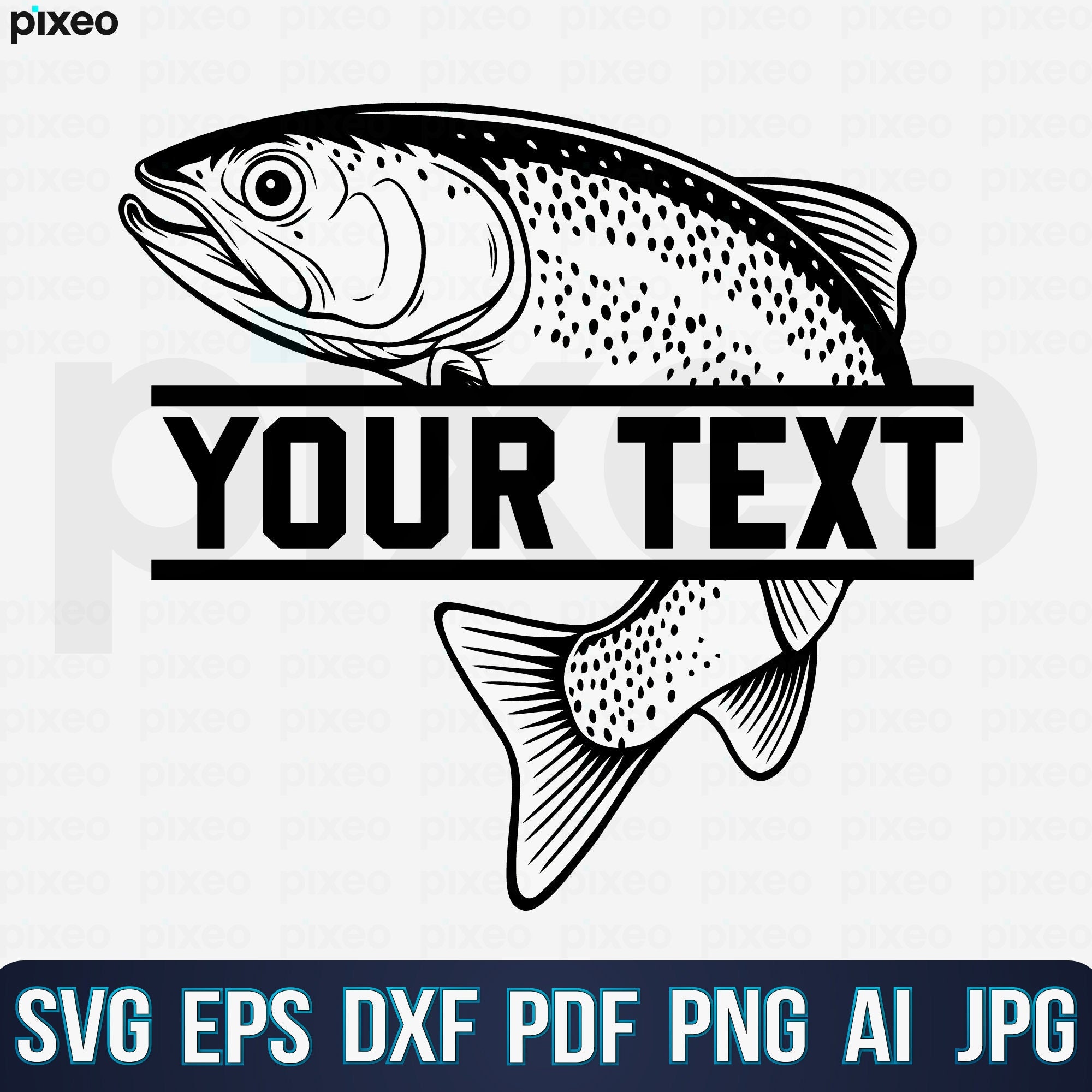 Prints Trout Fishing Cut File Trout Fishing Svg Trout Fish Cricut ...