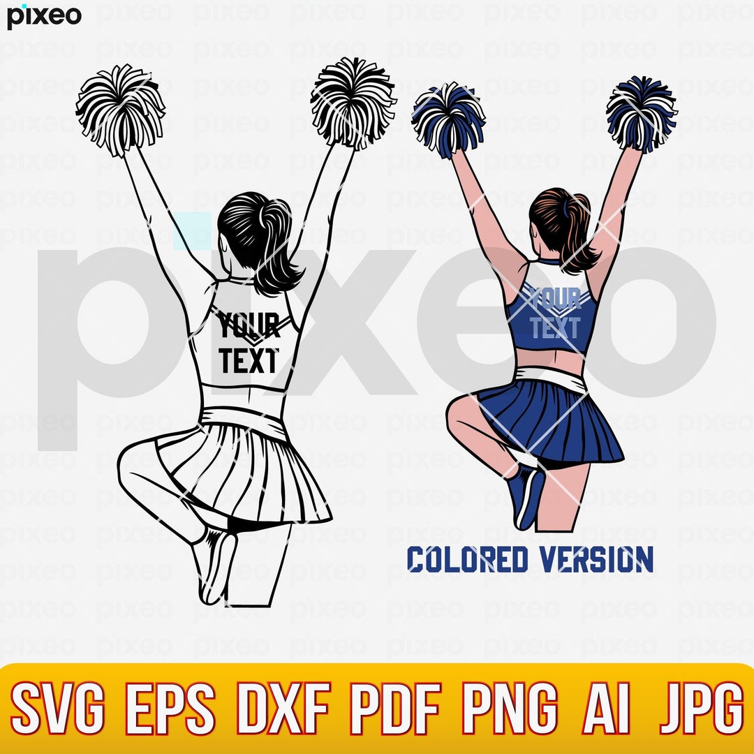 Cheerleader SVG: Personalized Cheer Team Design (digital Download) - Etsy