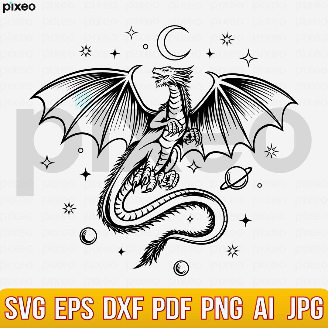 Dragon Svg, Dragon Name Svg, Magic Dragon Svg, Flying Dragon Svg ...