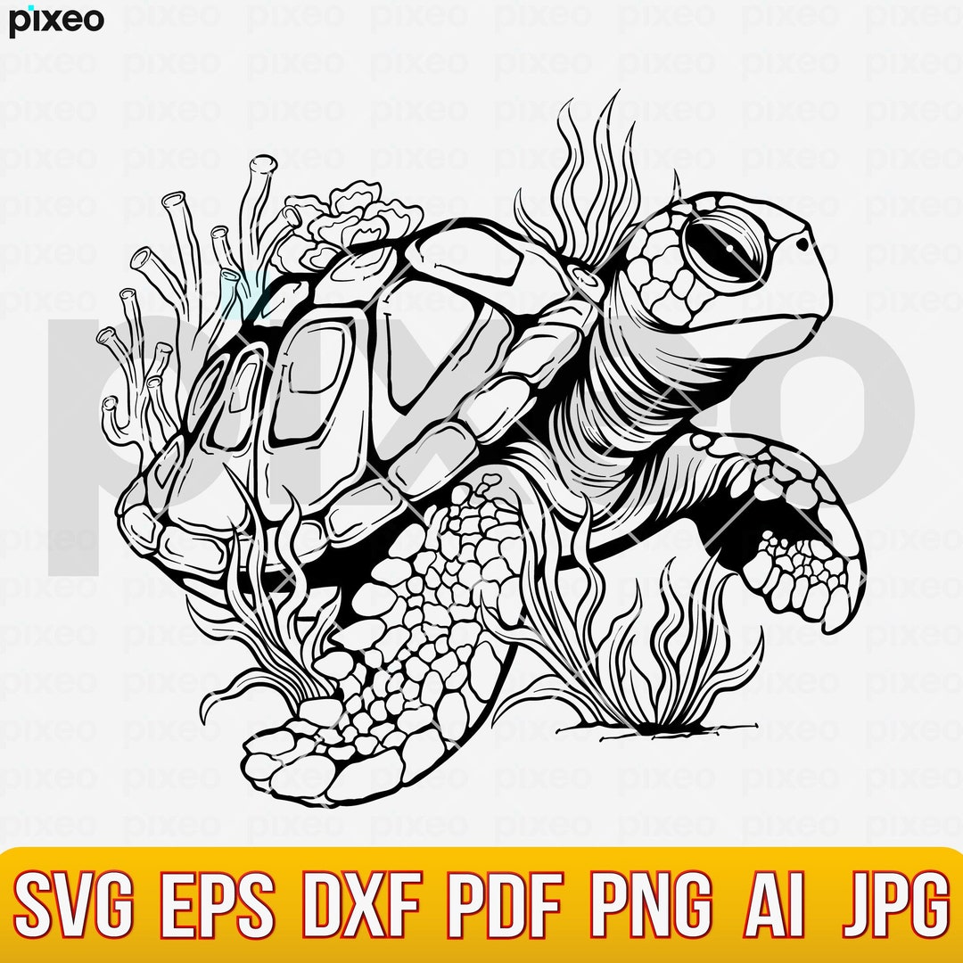 Turtle Svg, Sea Turtle Svg, Turtle Clipart, Ocean Svg, Turtle Cricut ...