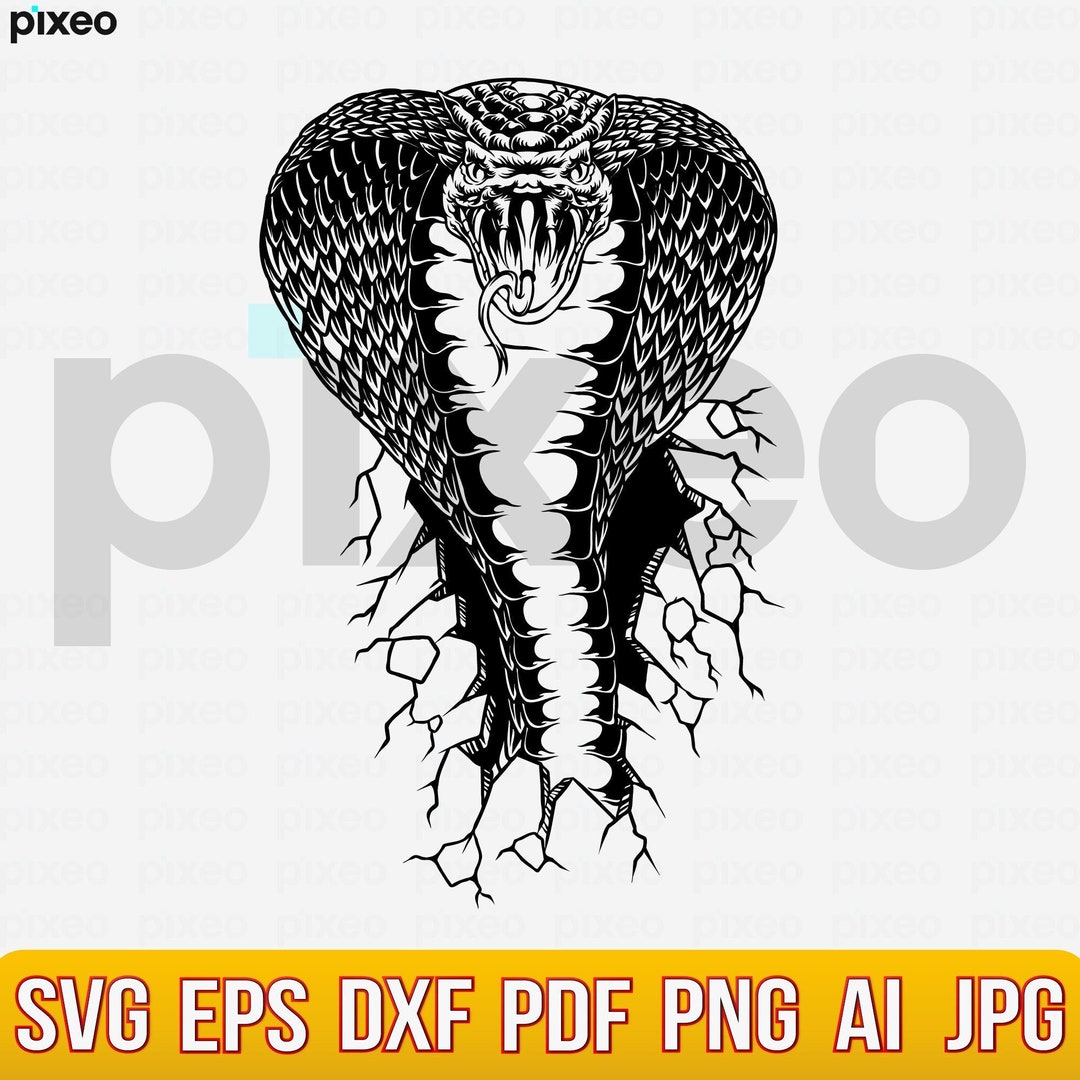 Cobra Snake Svg, Cobra Svg, Snake Svg, Snake Clipart, Cobra Clipart ...