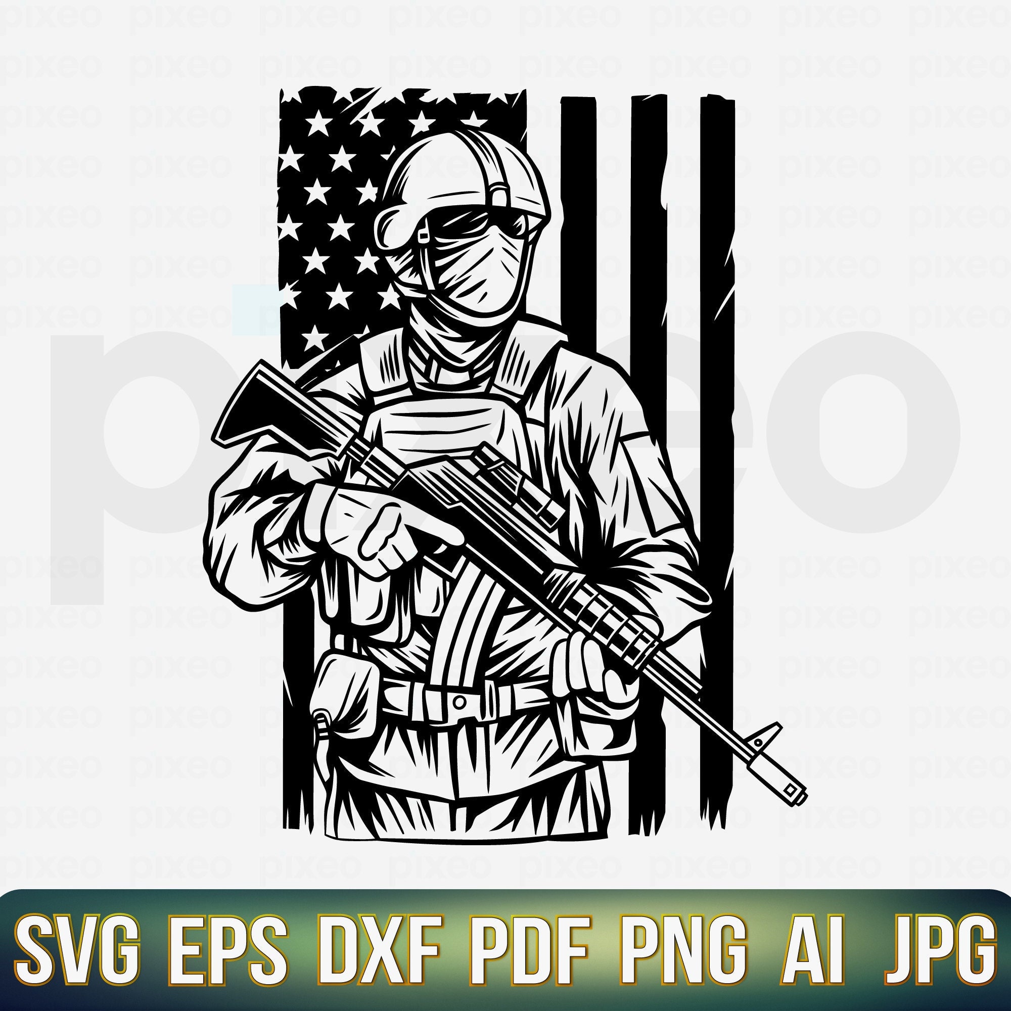 US Soldier Svg Veteran Soldier Svg US Army Svg Military - Etsy