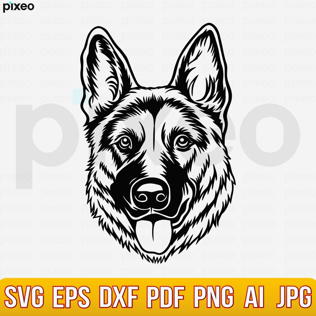 German Shepherd Svg, German Shepherd Clipart, K-9 Police Dog Svg, Dog ...