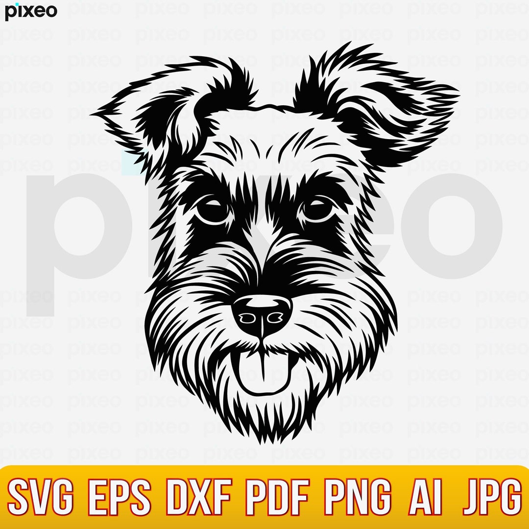Schnauzer Svg, Schnauzer Clipart, Schnauzer Cricut, Schnauzer Breed Svg ...