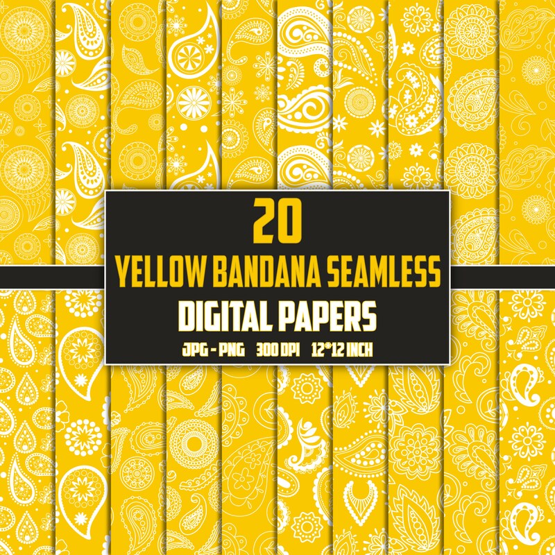 Yellow Bandana Png - Etsy