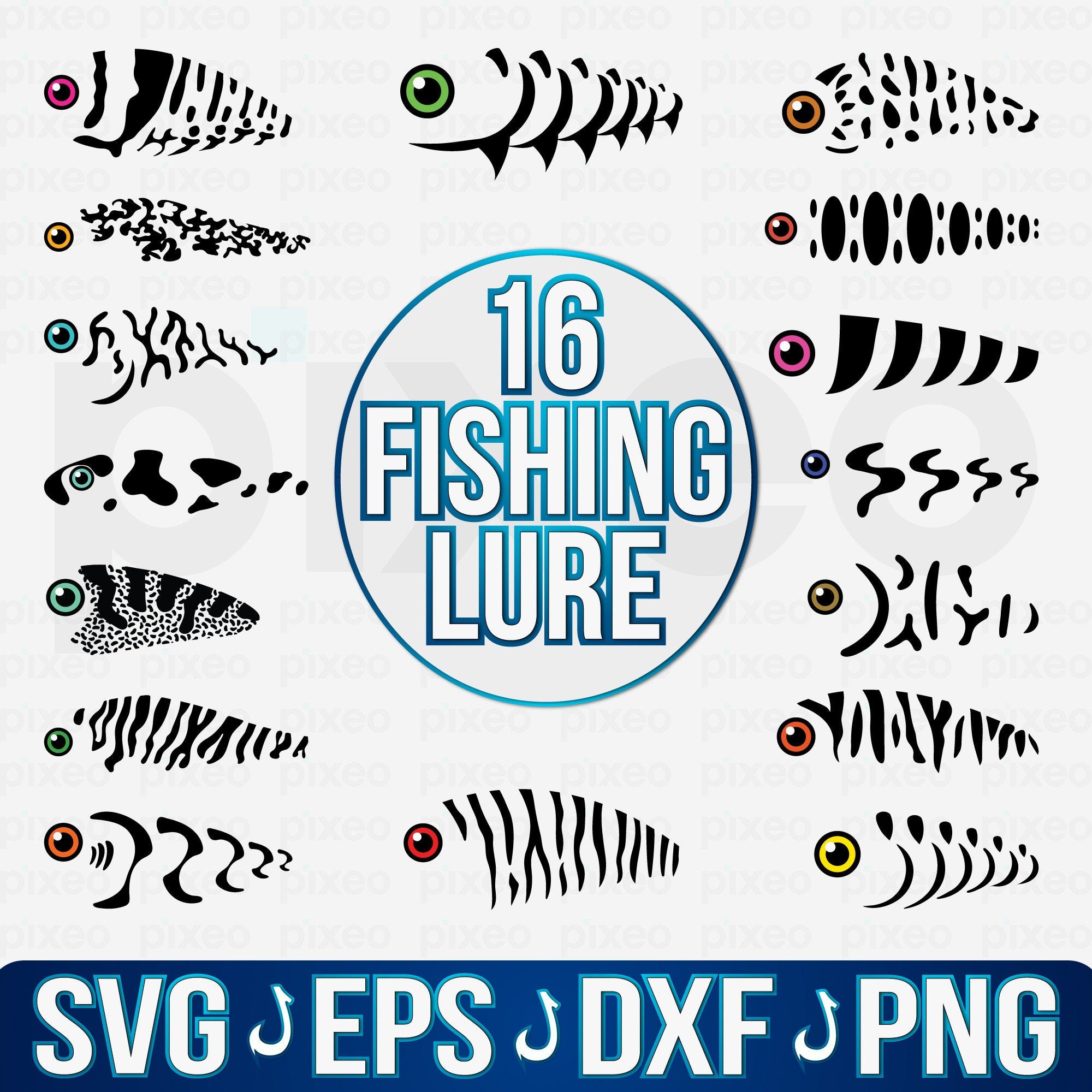 Fishing Lure Bundle SVG Fish Lure SVG Fishing Lure Tumbler | Etsy