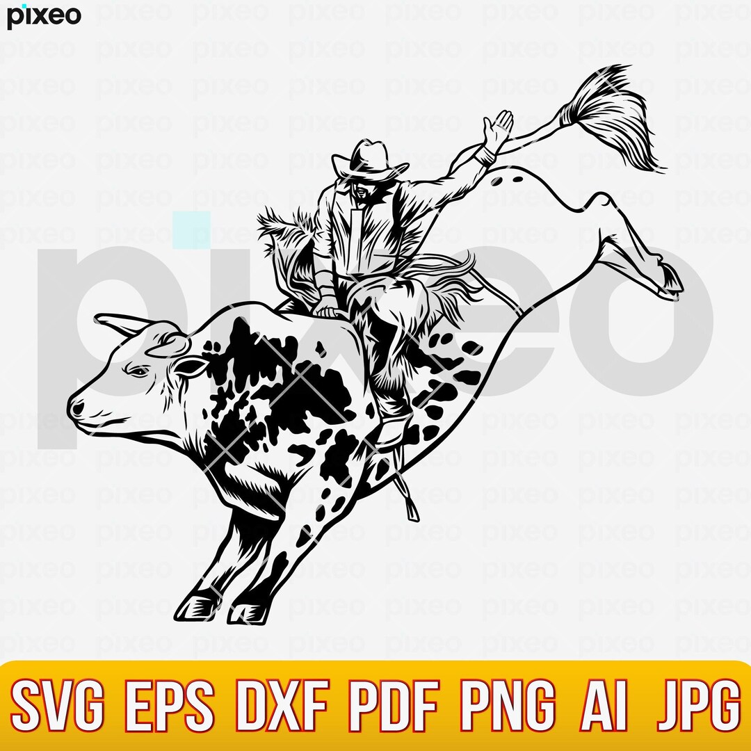 Bull Rider Svg, Rodeo Svg, Bull Riding Svg, Cowboy Svg, Bullfighter Svg ...