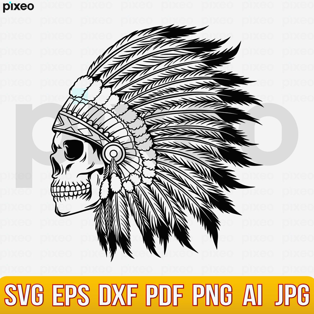 Native American Svg, Indian Chief Svg, Indian Svg, Indian Clipart ...