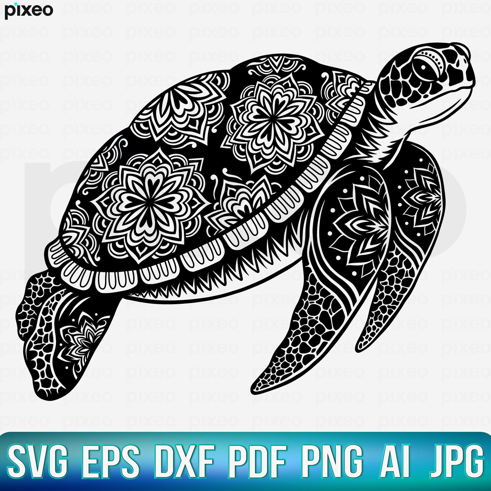 Turtle Mandala Svg Turtle Svg Mandala Svg Sea Turtle Svg - Etsy