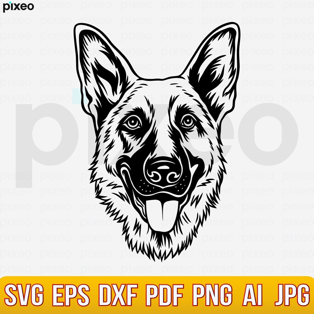 German Shepherd Svg, German Shepherd Clipart, K-9 Police Dog Svg, Dog ...