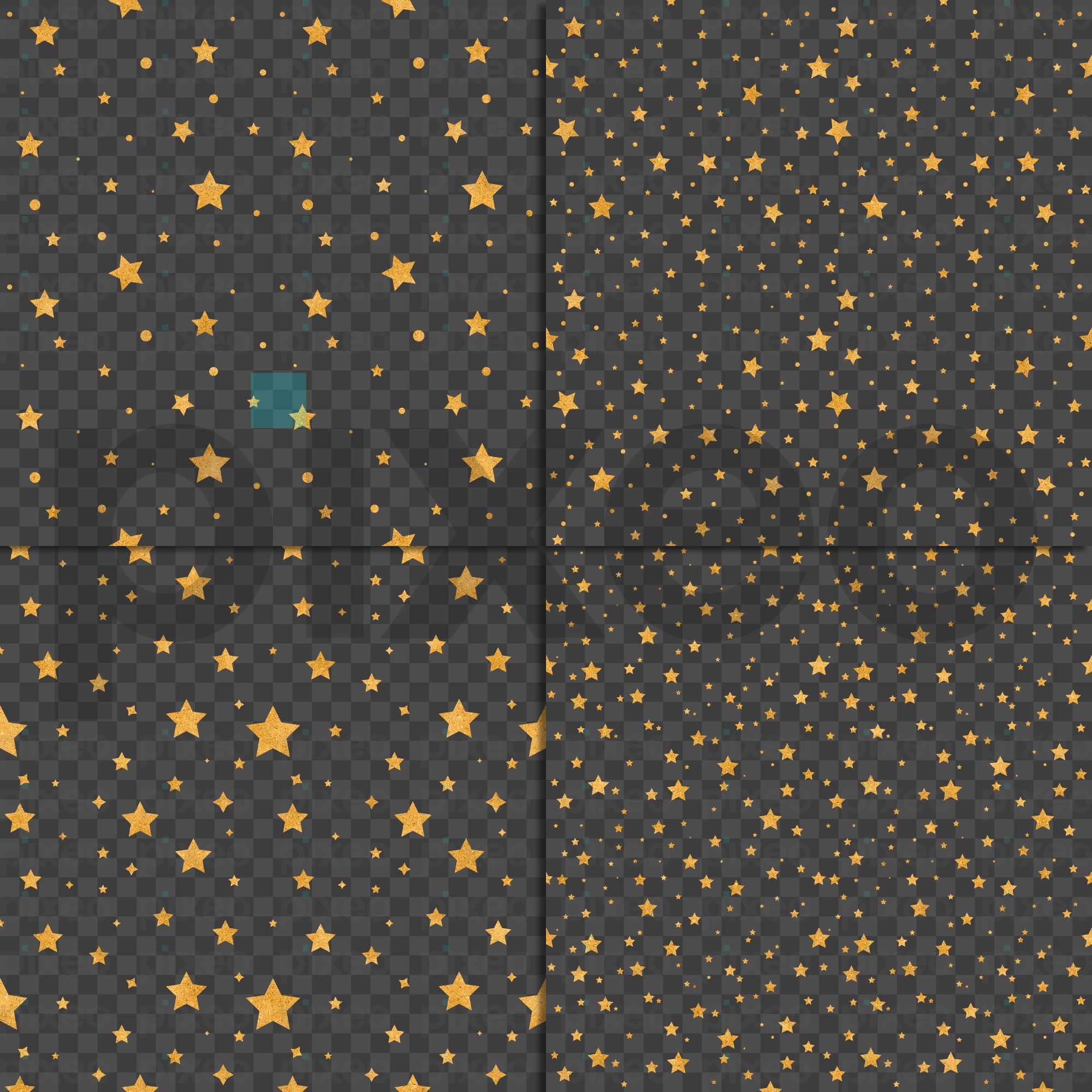 Gold Star Seamless Pattern Gold Star Digital Paper Star - Etsy