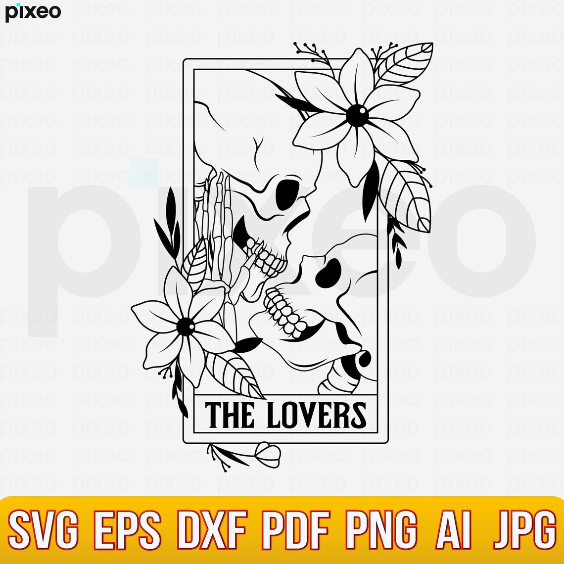 Skull Lovers Svg Skull Svg Dead Skeleton Love Svg Gothic - Etsy