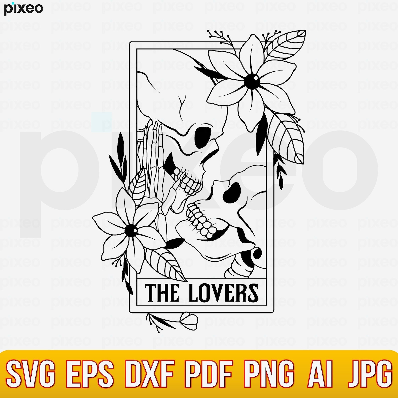Skull Lovers Svg Skull Svg Dead Skeleton Love Svg Gothic - Etsy