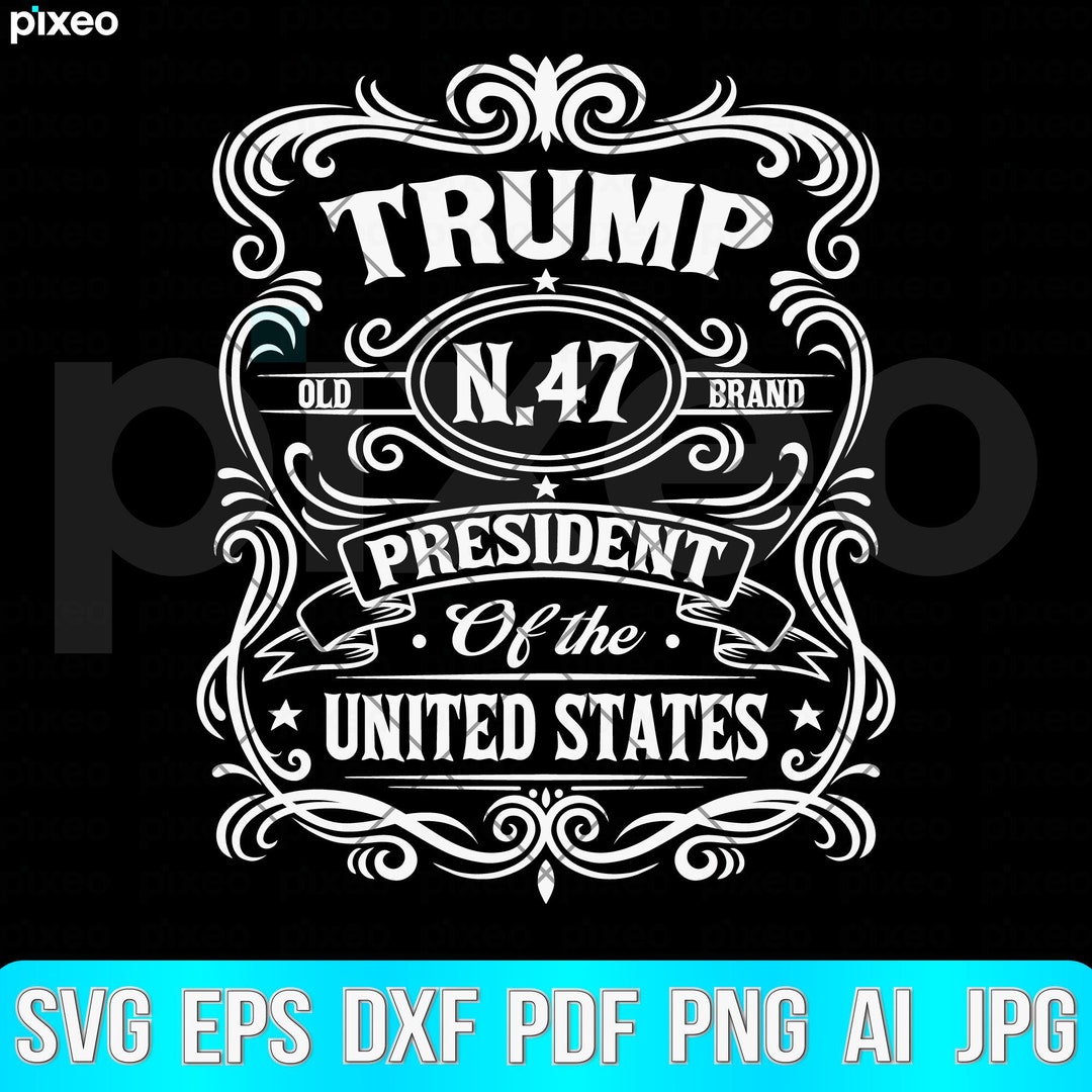 Trump Whiskey Label SVG: MAGA Cricut Clipart (digital Download) - Etsy
