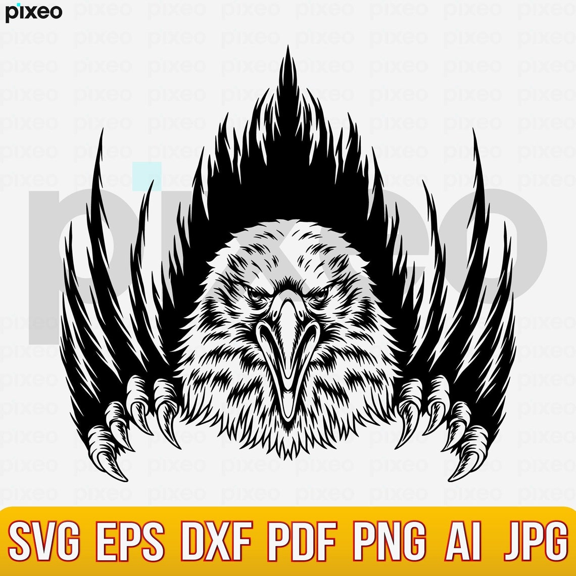 Eagle Claws Scratch SVG: Eagle Head Cut File (digital Download) - Etsy
