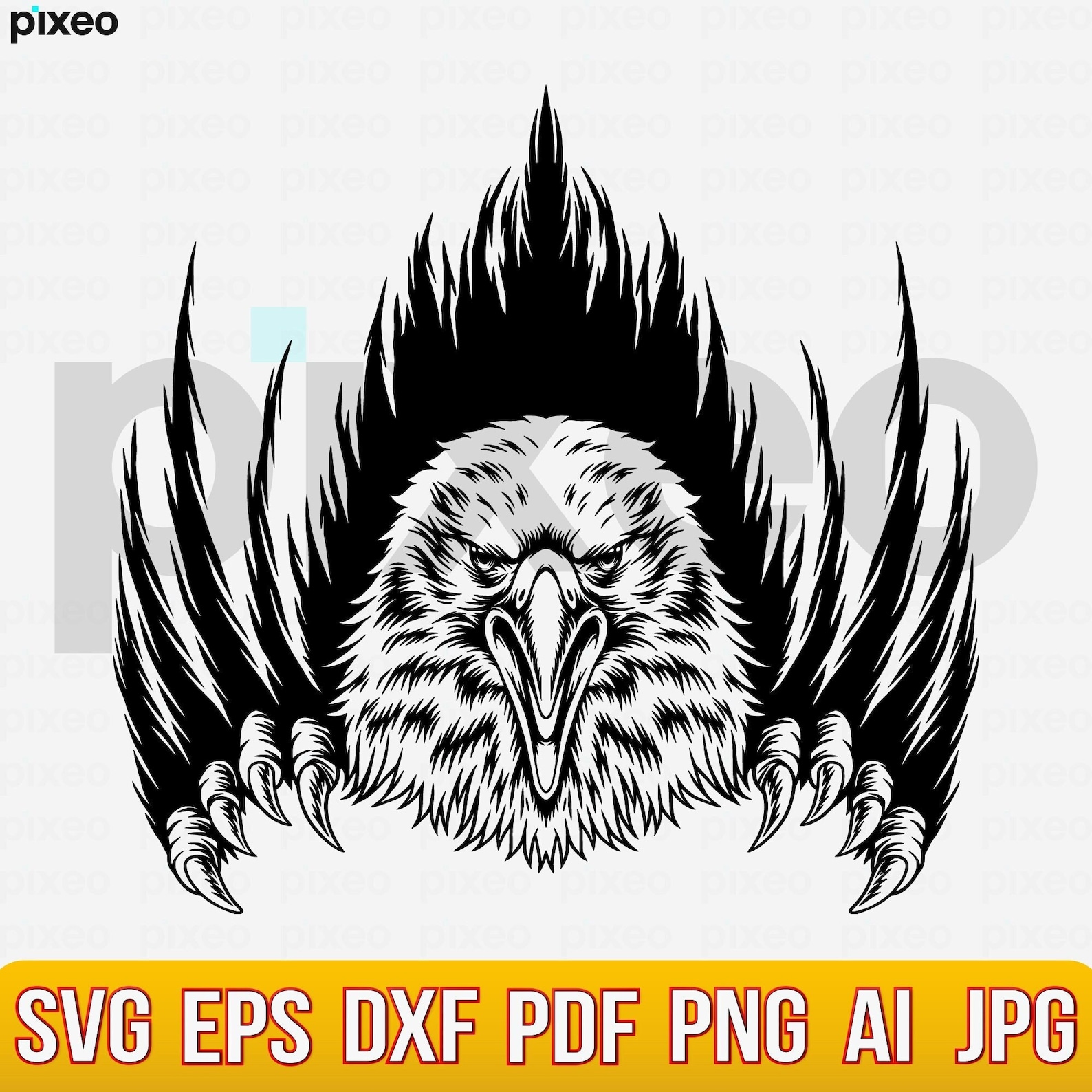 Eagle Claws Scratch SVG: Eagle Head Cut File (digital Download) - Etsy