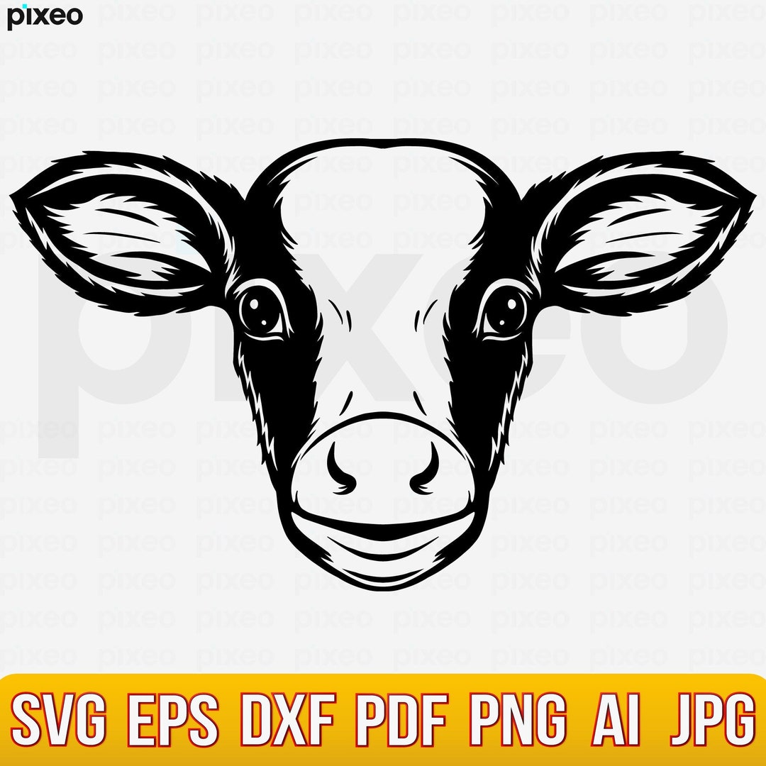 Cute Calf Svg, Cow Svg, Baby Cow Svg, Cow Clipart, Cow Cricut, Cow Cut ...