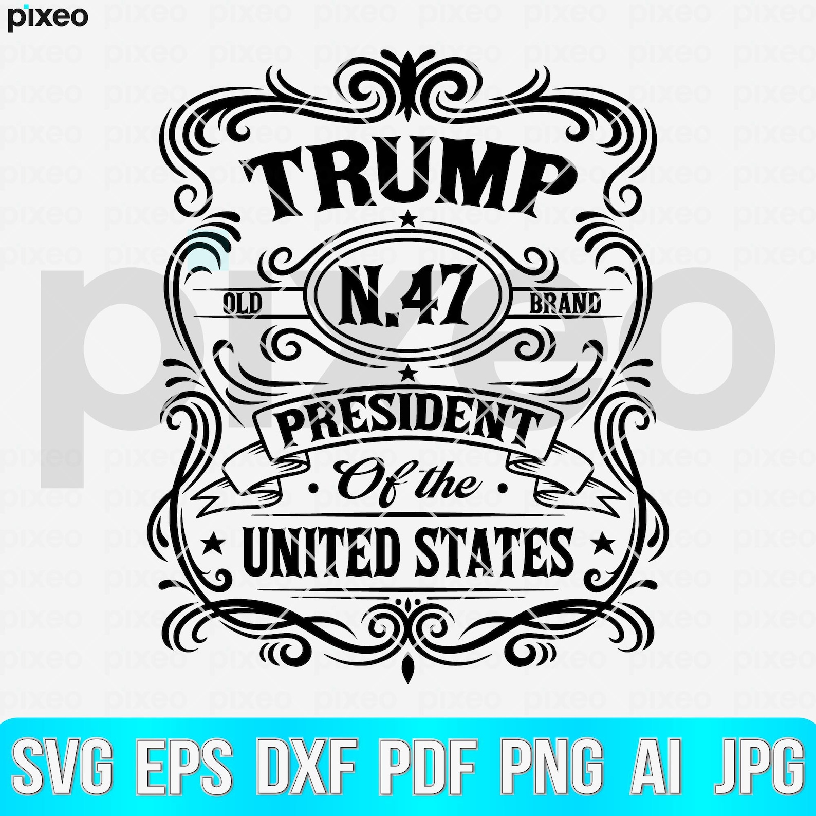 Trump Whiskey Label SVG: MAGA Cricut Clipart (digital Download) - Etsy