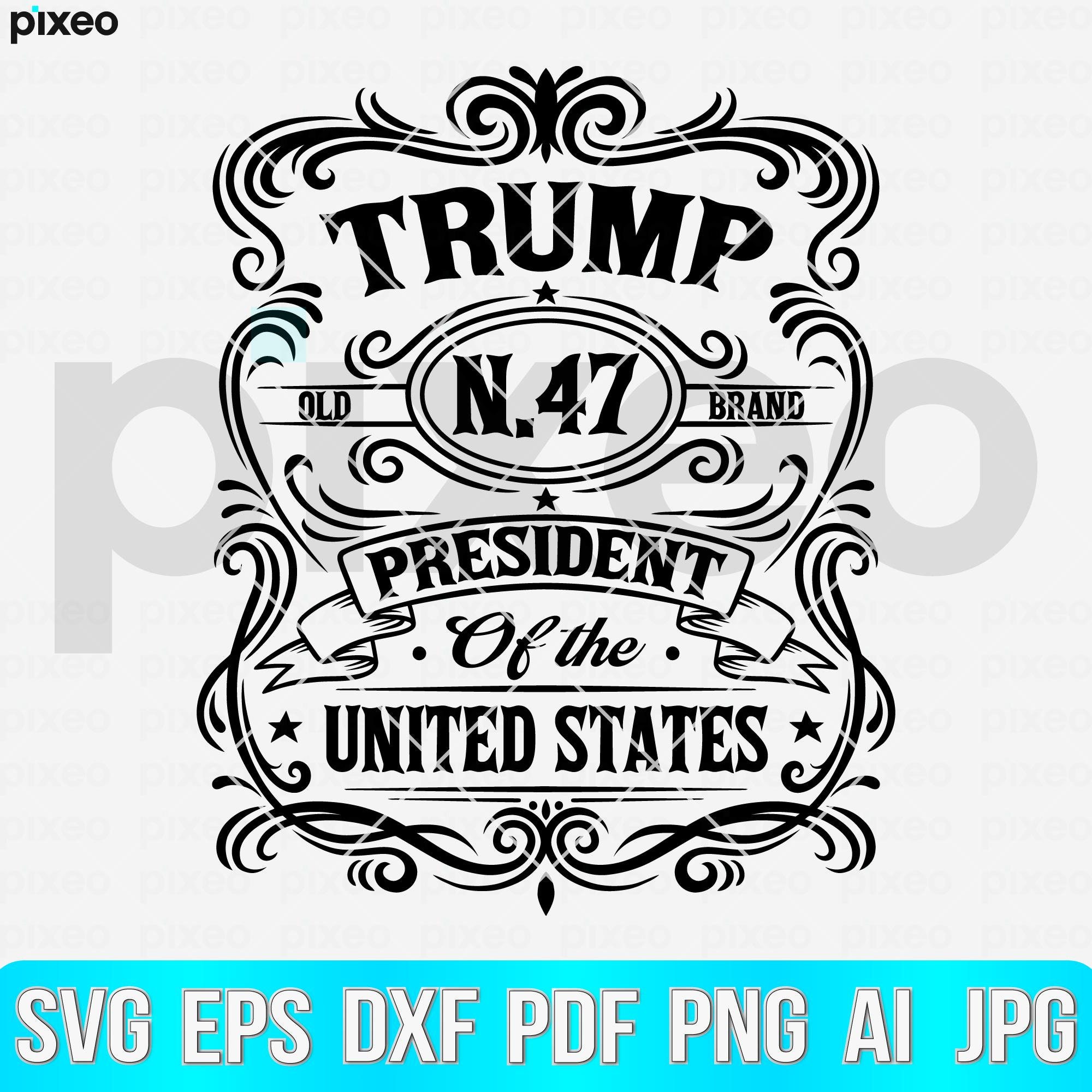Trump Whiskey Label SVG: MAGA Cricut Clipart (digital Download) - Etsy