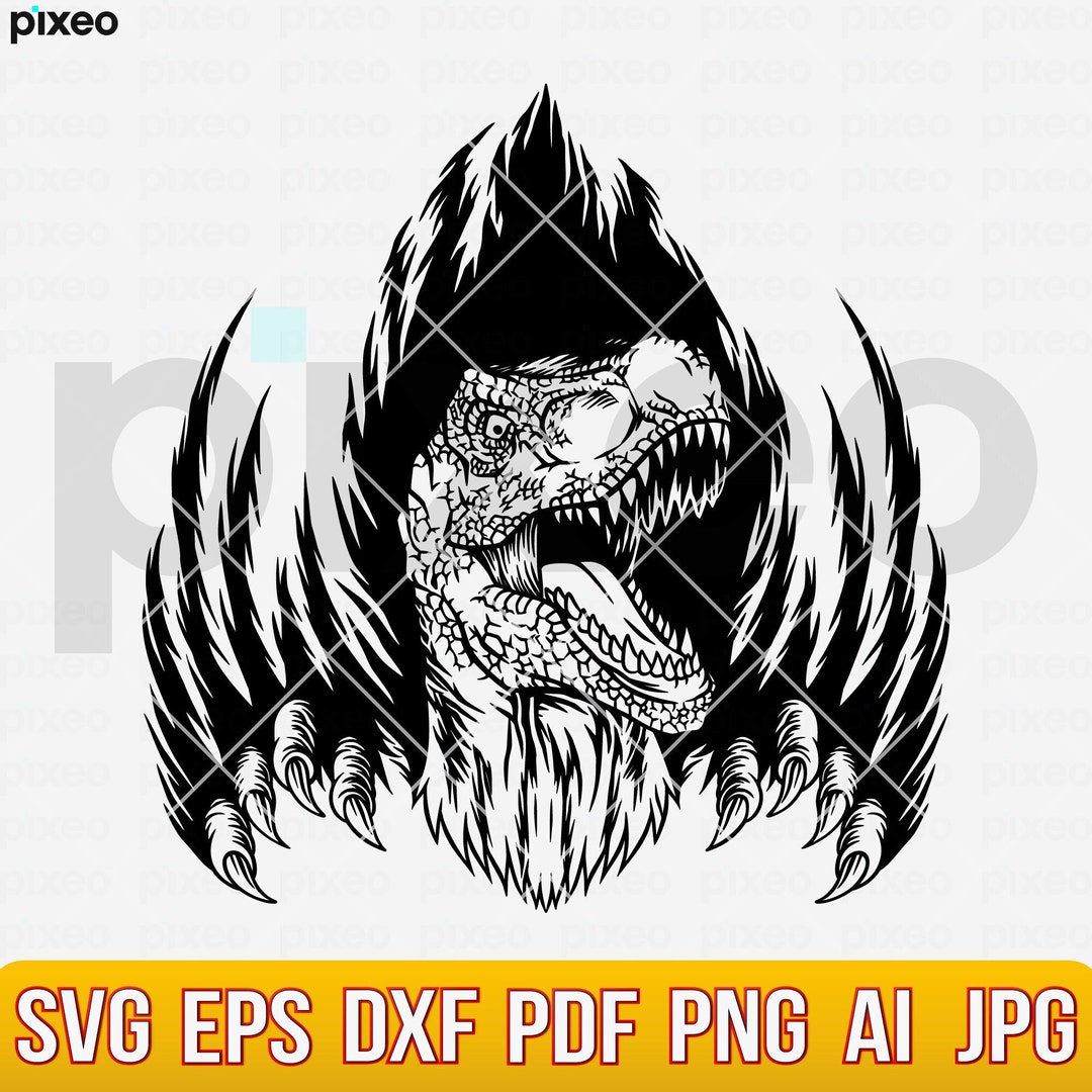 T Rex Svg, T Rex Scratch Svg, Dinosaur Svg, Tyrannosaurus Rex Svg, T ...