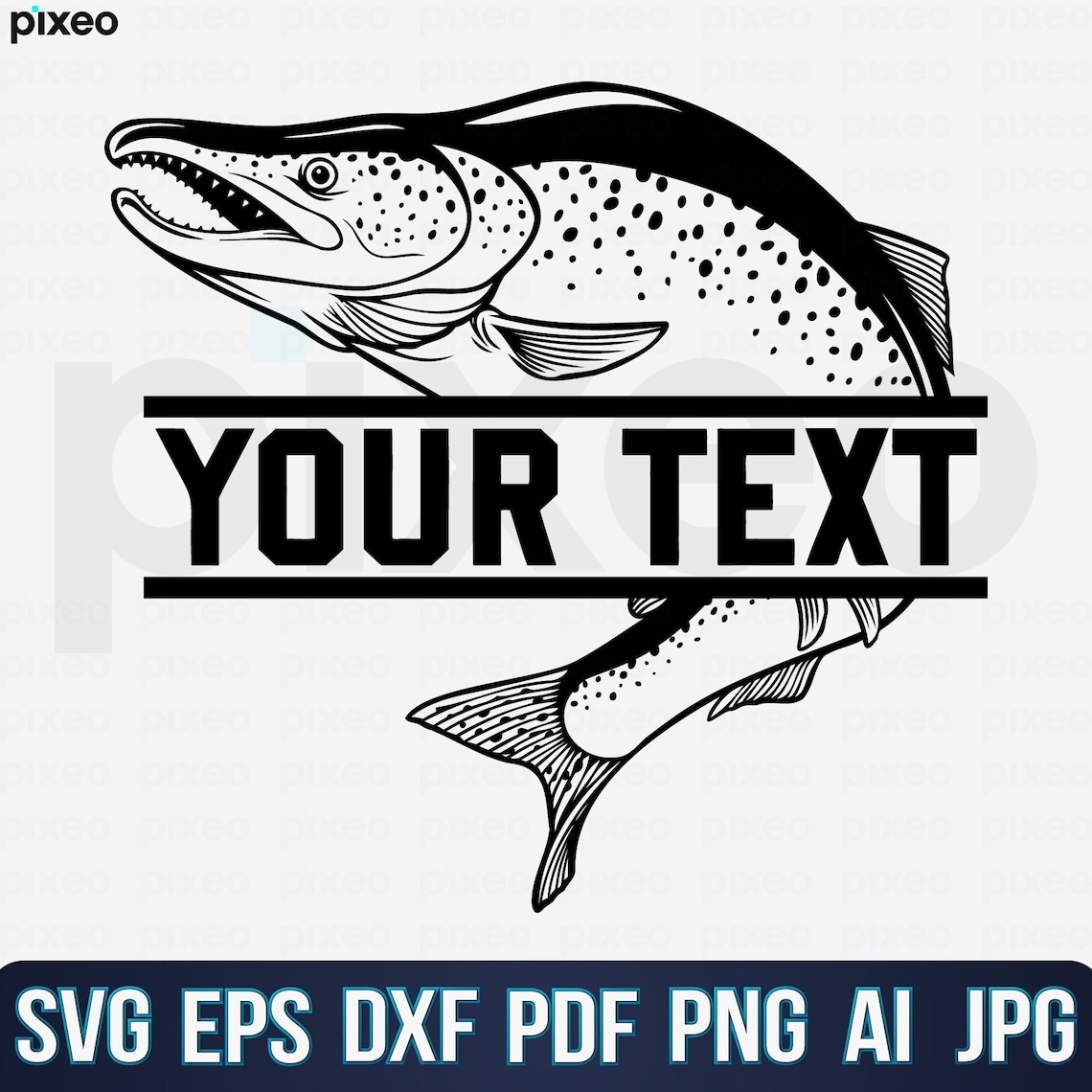 Salmon Fishing Svg Salmon Fish Svg Salmon Svg Salmon Fish | Etsy