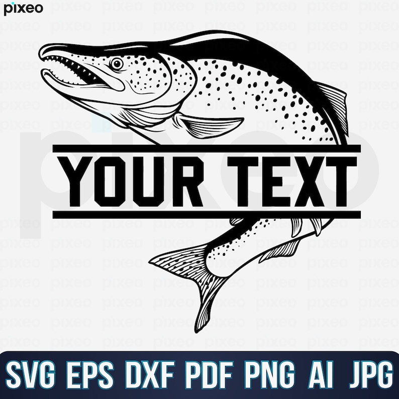 Salmon Fishing Svg Salmon Fish Svg Salmon Svg Salmon Fish | Etsy