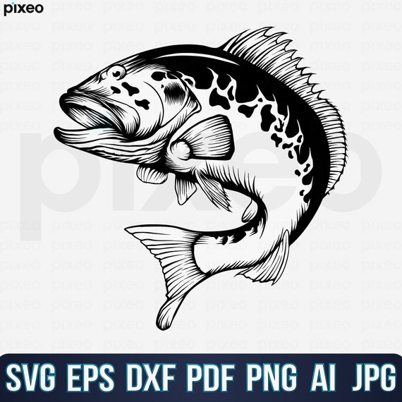 Grouper Fishing Svg Fishing Svg Grouper Fish Svg Grouper | Etsy