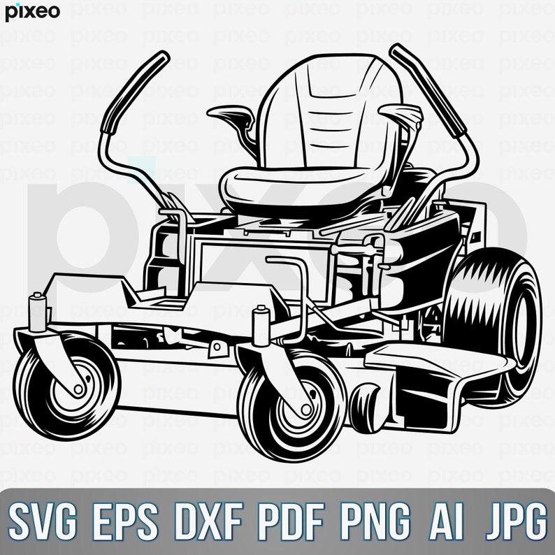 Zero Turn Lawn Mower Svg Lawn Mower Svg Landscaping Svg - Etsy Canada