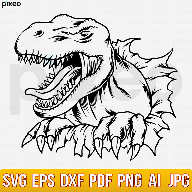 T Rex Svg T Rex Scratch Svg Dinosaur Svg Tyrannosaurus Rex - Etsy Canada