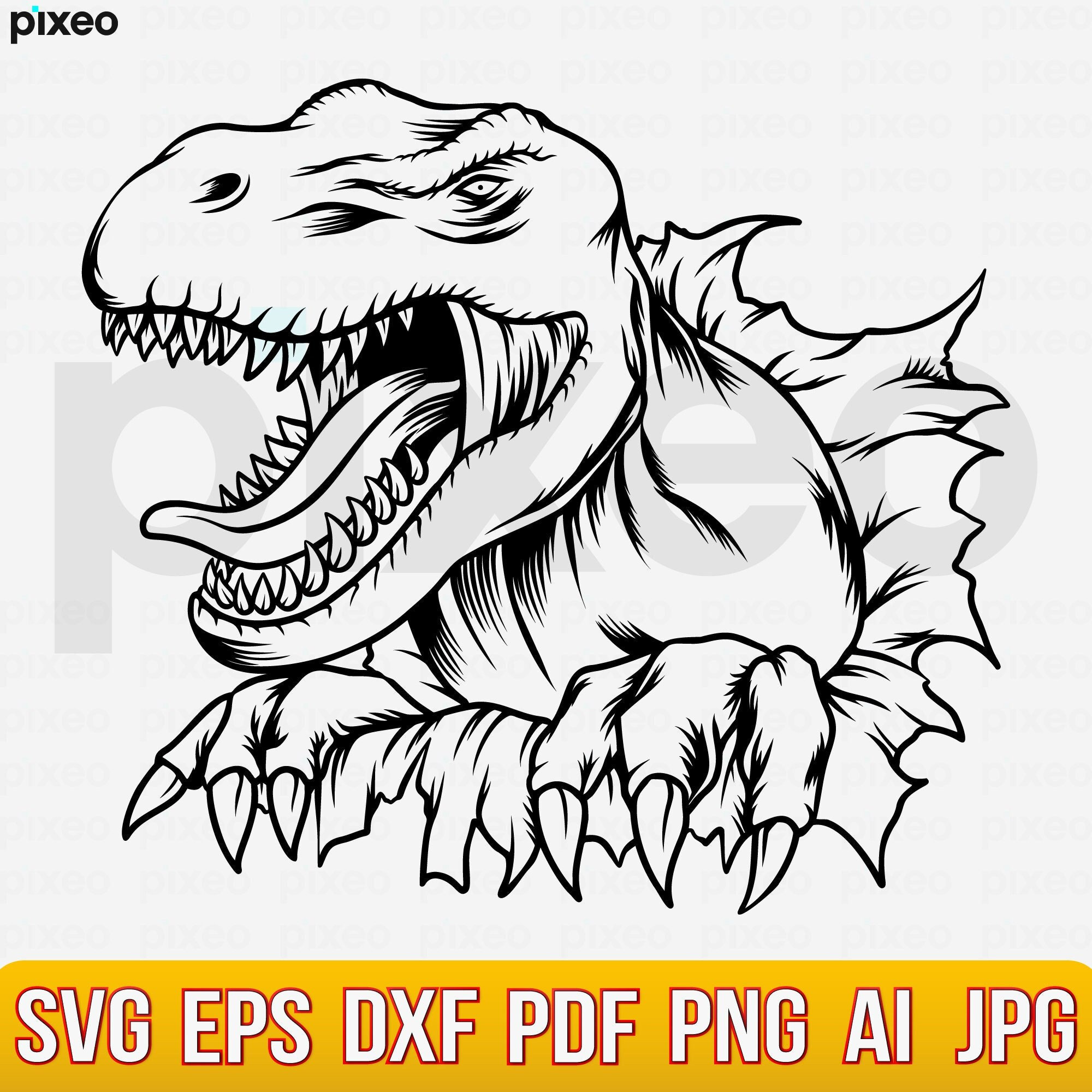 T Rex Svg T Rex Scratch Svg Dinosaur Svg Tyrannosaurus Rex - Etsy Denmark