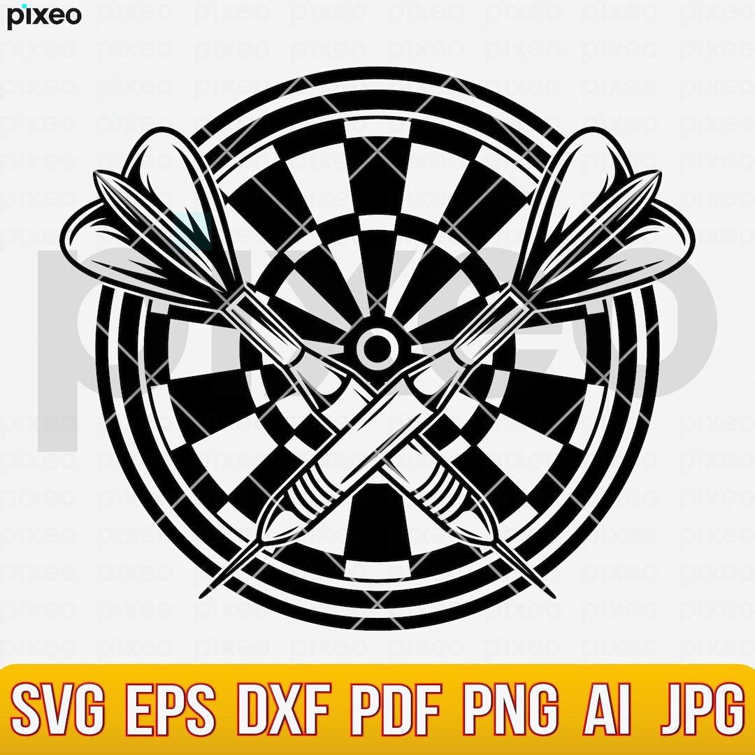 Darts Monogram Svg, Darts Name Svg, Darts Logo Svg, Dart Game Svg ...