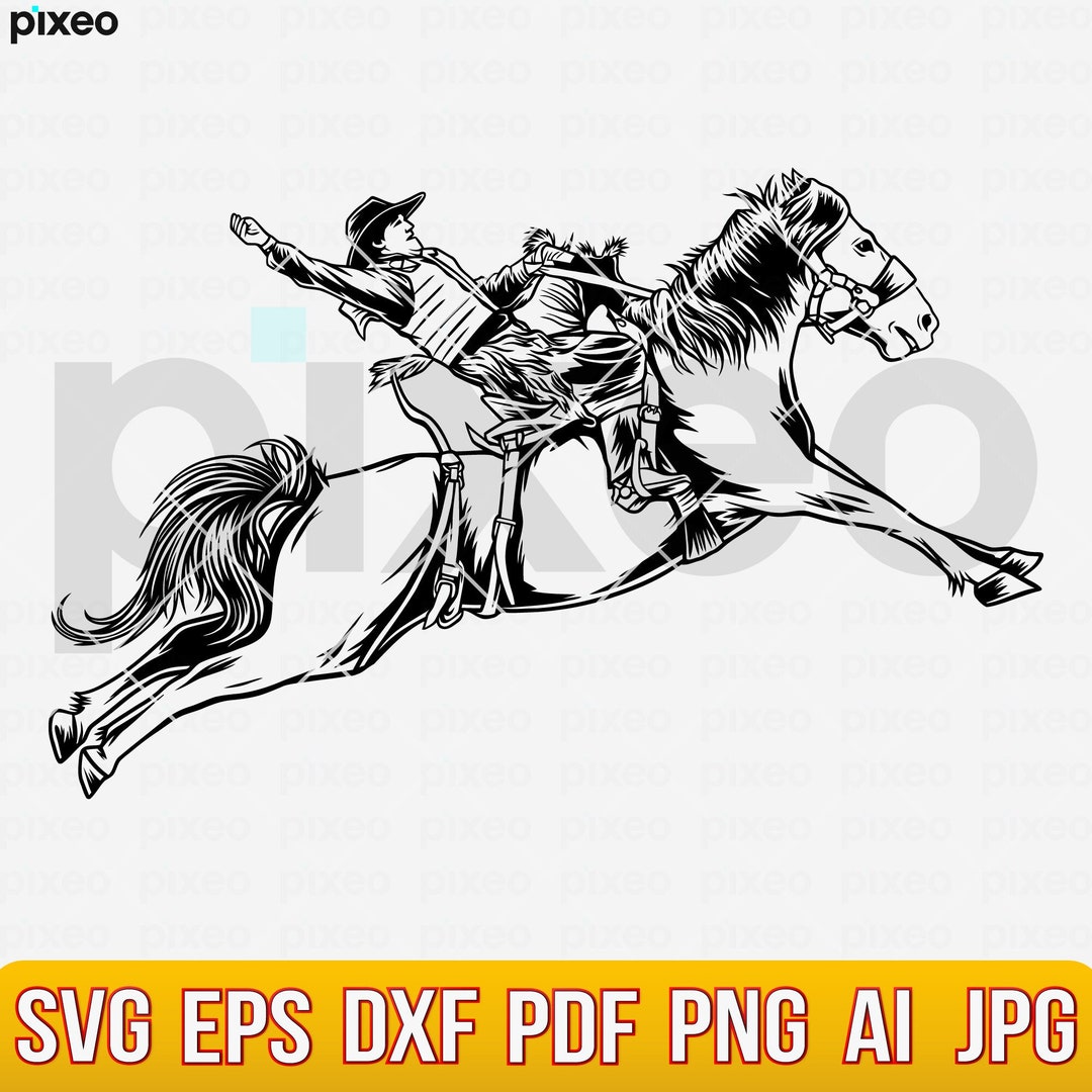 Horse Rider Svg, Rodeo Svg, Horse Riding Svg, Cowboy Svg, Horse Rider ...