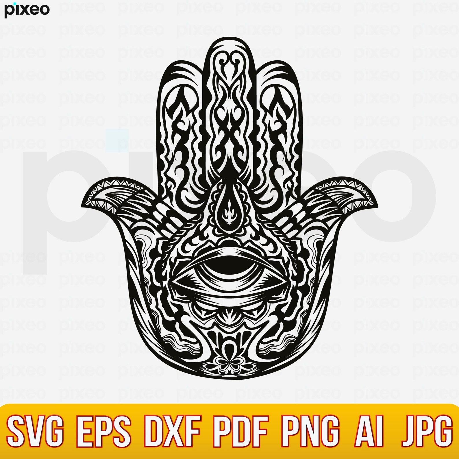 Hamsa Svg Hamsa Hand Svg Hamsa Clipart Hamsa Shirt Mandala - Etsy