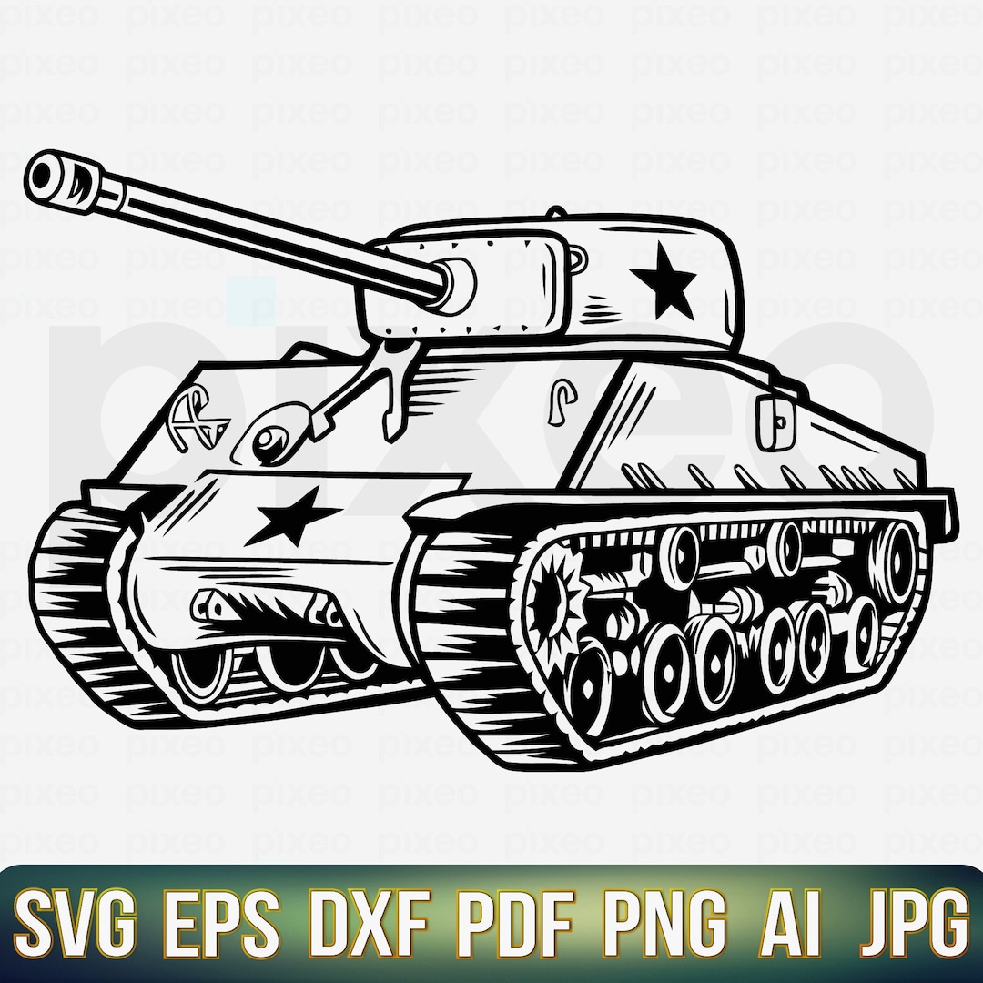 Us Tank Svg, Tank Svg, Tank Clipart, Military Tank Svg, Us Army Svg, Us ...