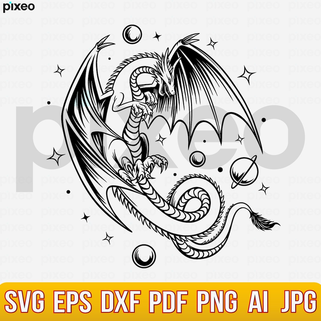Dragon Svg, Dragon Name Svg, Magic Dragon Svg, Flying Dragon Svg ...