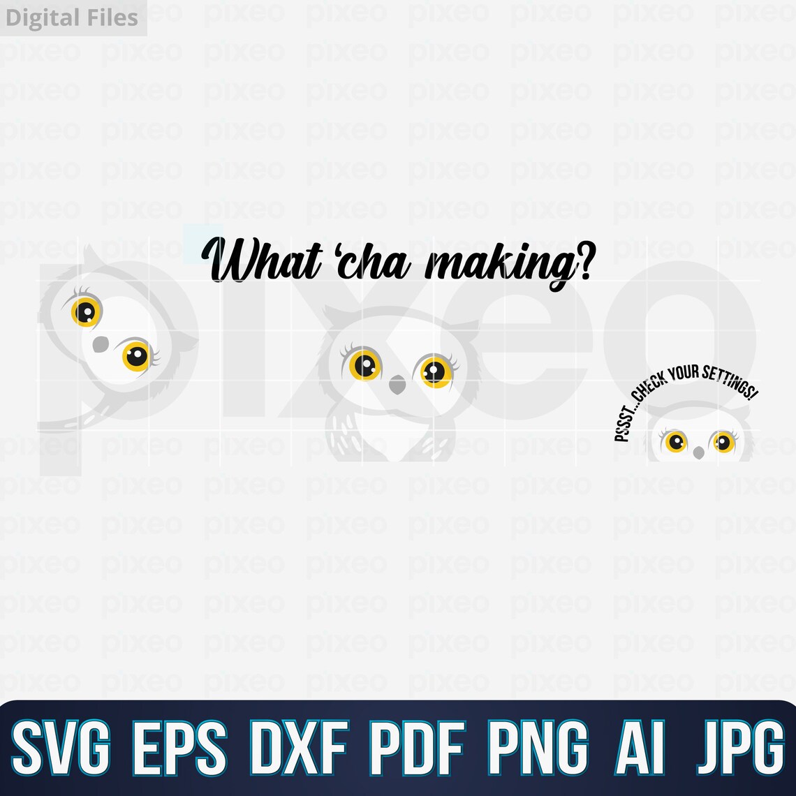 What'cha Making Owls Svg Owl Svg What Cha Making Svg - Etsy