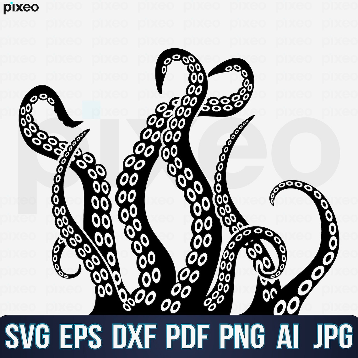 Octopus Tentacles Svg Octopus Svg Tentacle Svg Tentacles - Etsy