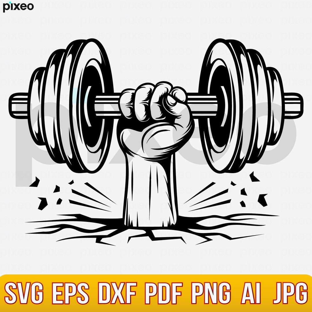 Dumbbell Svg, Barbell Svg, Weight Hand Dumbbell Svg, Hantel Svg ...