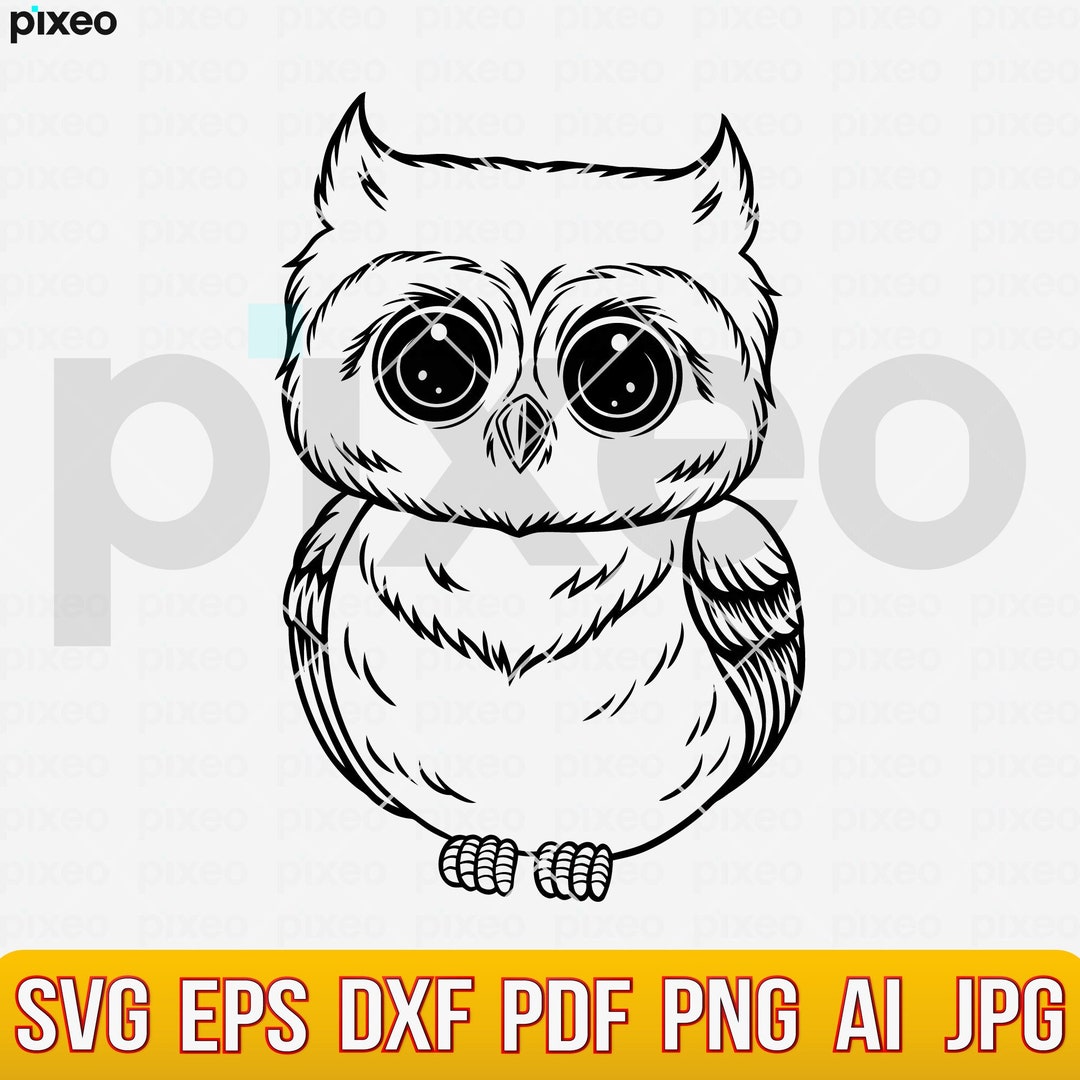 Cute Baby Owl Svg, Owl Svg, Owl Flower Svg, Owl Head Svg, Owl Clipart ...