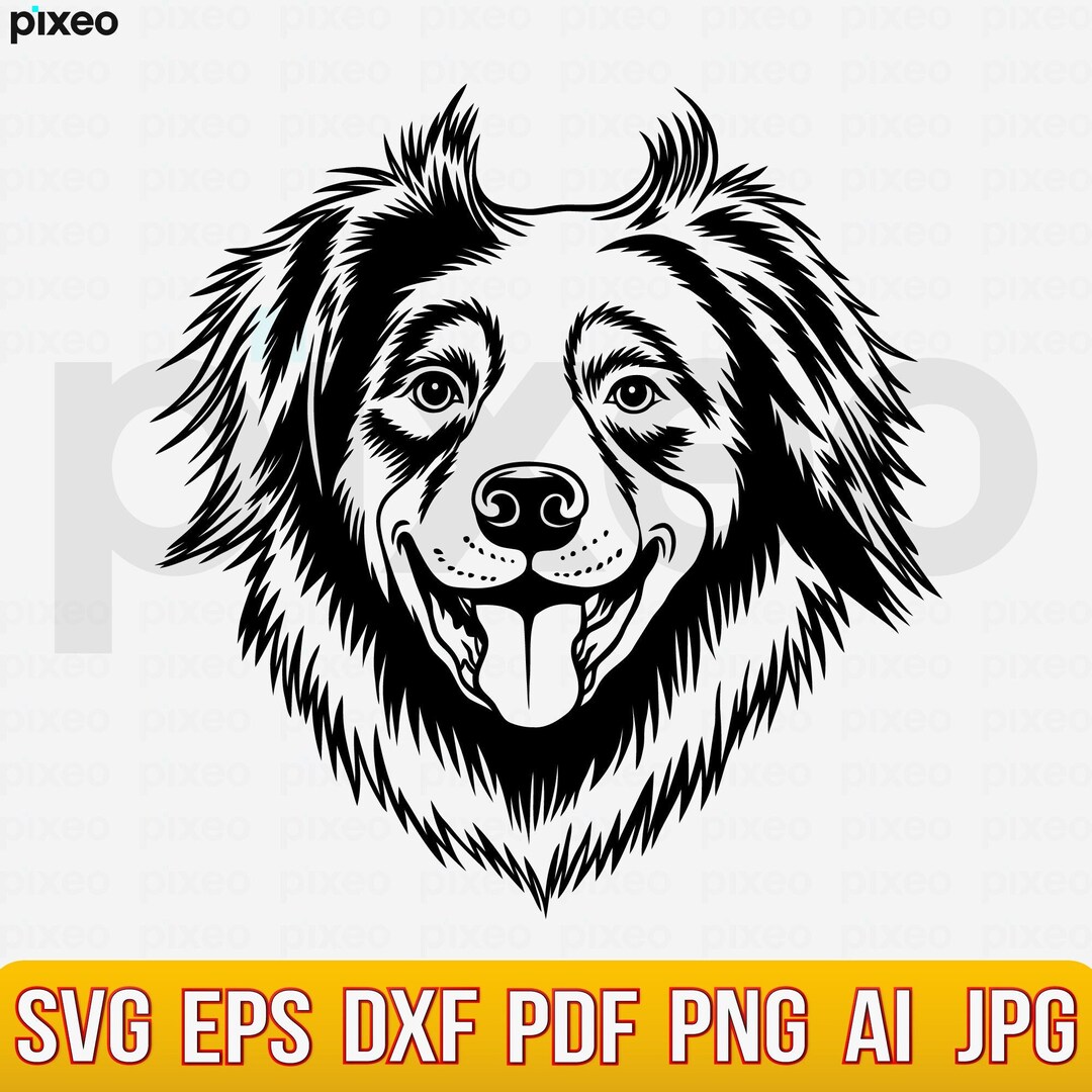 Australian Shepherd Svg, Aussie Svg, Aussie Clipart, Dog Svg, Dog Lover ...