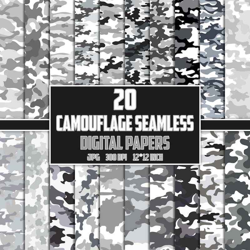 Camo Card - Etsy